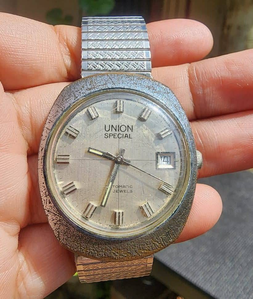 Rare & Collectable Watches - Union Special (American Swiss SA Brand) Automatic 25 Jewel Mens ...